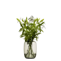 Vaas Large Bulb Smoke 28.5x40 cm huren | Van der Kroft Events